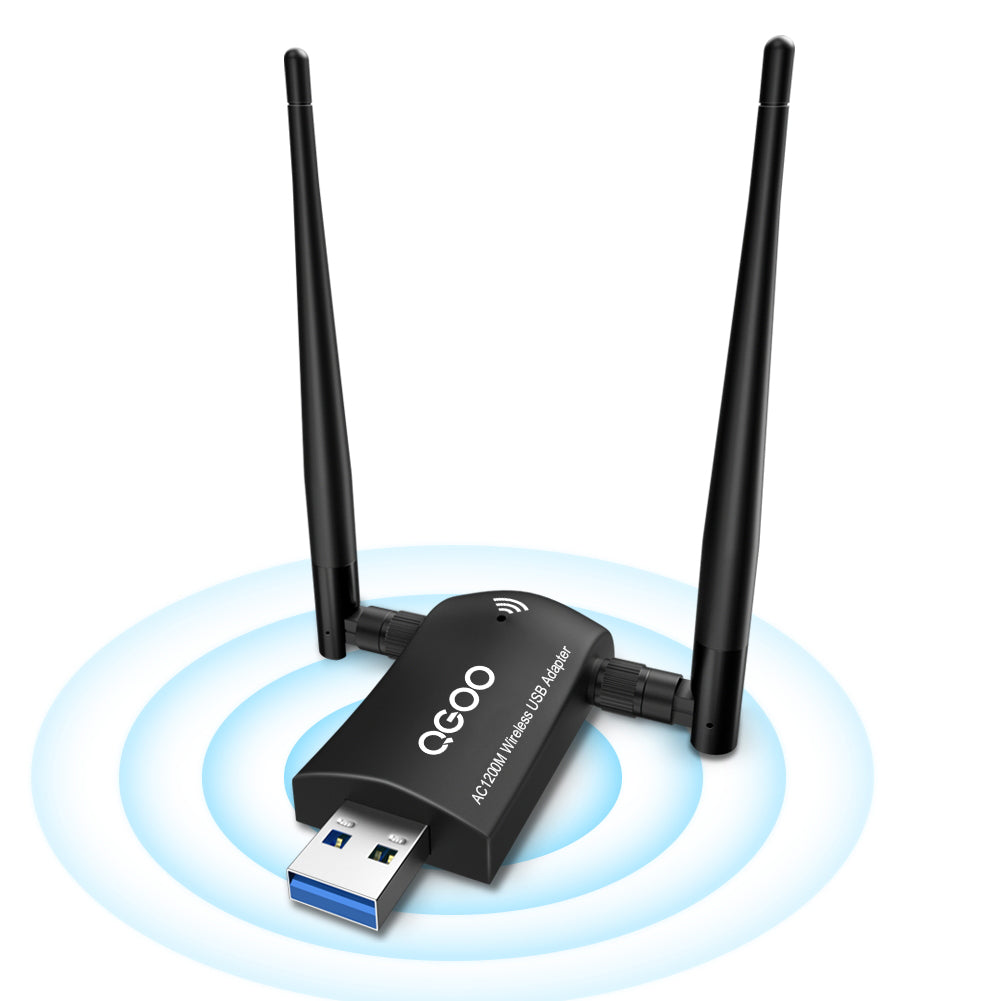 1200Mbps Wireless USB WiFi Adapter, QGOO WiFi Adapter,AC1200 Dual Band – QGOO-VIP